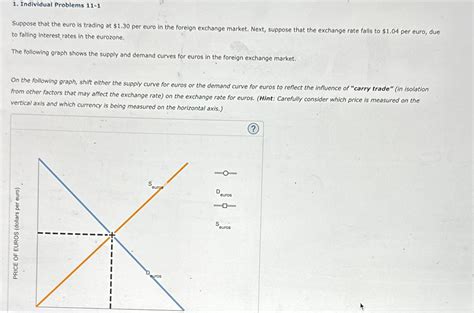 Solved Individual Problems 11 1suppose That The Euro Is