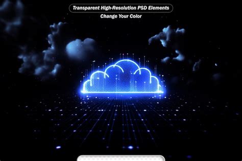 Premium Psd Data Transfer Cloud Computing Technology Concept