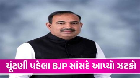 Loksabha Election ની જાહેરાત પહેલા જ ભાજપને લાગ્યો ઝટકો આ સાંસદ પાર્ટીને કહ્યું અલવિદા Bjp