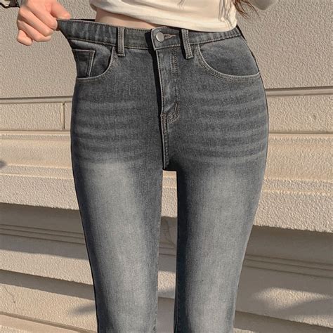 피렌 후기극찬 융털기모🔥 단독 군살제로 세미부츠컷 데님팬츠중청흑청기모바지융털청바지