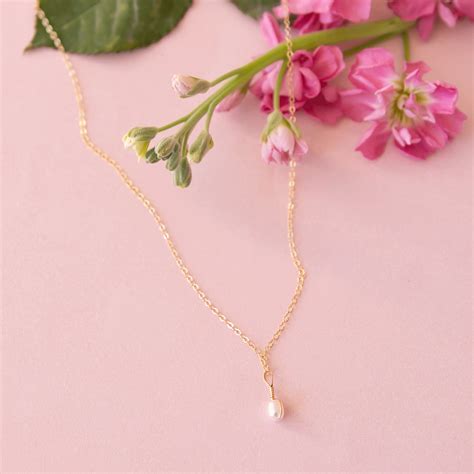 Simple Necklace Pearl Pigment