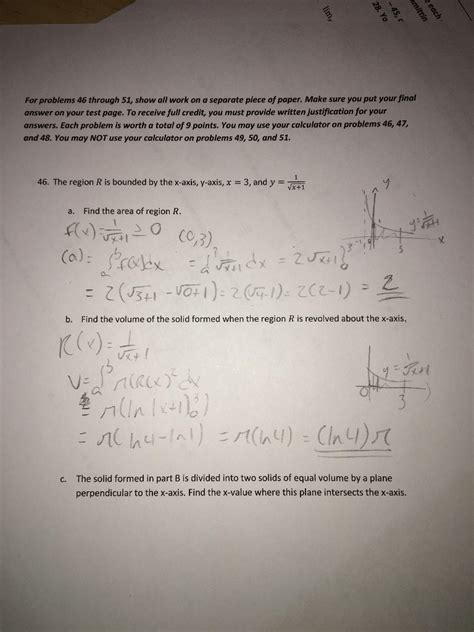 Solved For Problems 46 Through 51 Show All Work On A Chegg Com
