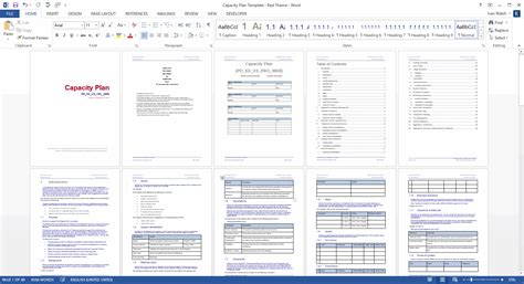 Capacity Plan Template MS Word Templates Forms Checklists For MS Office And Apple IWork