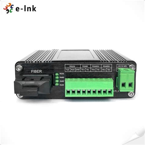 Industrial Serial RS232 RS485 RS422 Fiber Optic Modem DC12 48V Power Supply