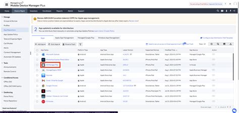 Configure Admanager Plus Ios App In Mdm