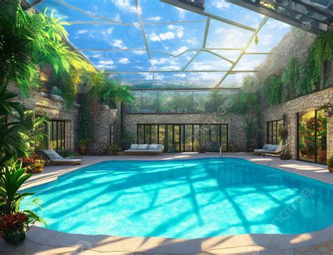 깨끗하고 아름다운 실내 수영장 수영장 실내 아름다운 배경 일러스트 및 사진 무료 다운로드 Pngtree