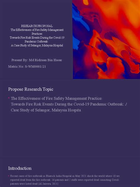 Research Proposal Pdf Sampling Statistics Fire Safety