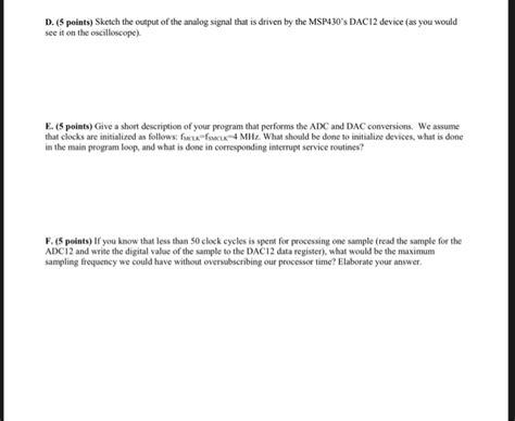 Solved Problem 1 35 Points Adc Dac Your Task Is To