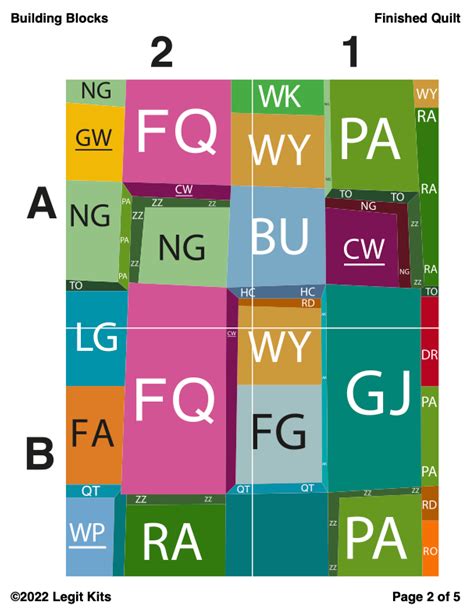 Building Blocks Digital Quilt Pattern Legit Kits