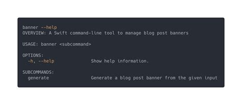 Creating A Command Line Tool Using The Swift Package Manager Swiftlee