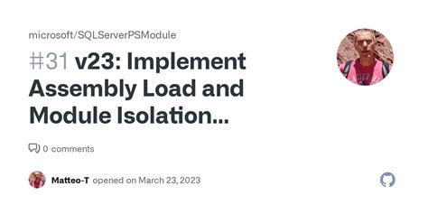 v23 implement assembly load and module isolation properly · issue 31 · microsoft