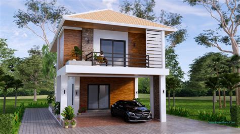 22 5x33 Feet Small House Plan 6 9x10 Meter Hip Roof Pdf Plan