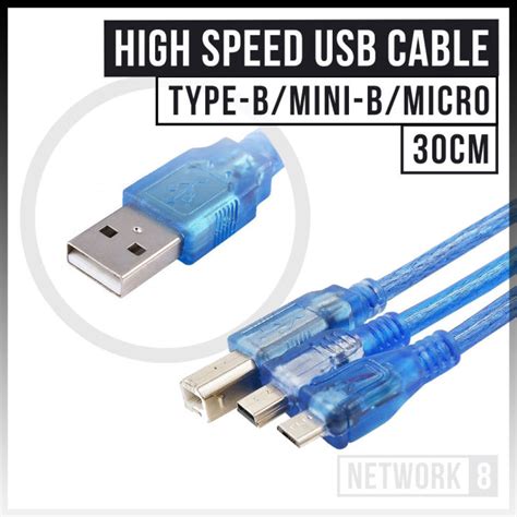 30cm Kabel Usb Cable Transfer Data Type Tipe B Mini B Usb A B Micro Usb