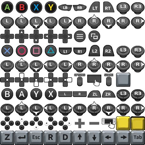 Xbox Controller Button Icons