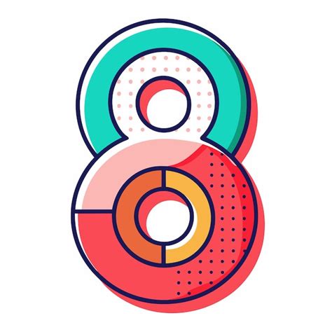 Premium Vector Minimalistic Dotted Outline Number 8 Vector On White Background Premium Vector Minimalistic Dotted Outline Number 8 Vector On White Background