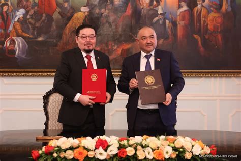 УИХ ын дарга Г Занданшатар Бүгд Найрамдах Киргиз Улсын Парламентын дарга Н Шакиевтай албан ёсны