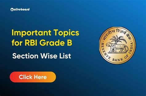 Important Topics For Rbi Grade B Phase 2 Subject Wise Topics List