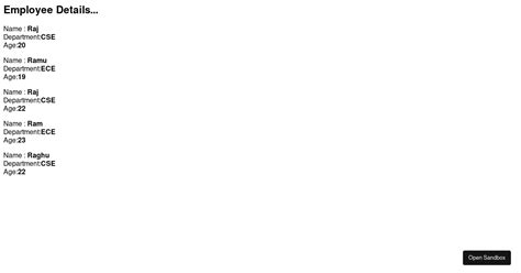 Props Using Class Component Program 5 Codesandbox