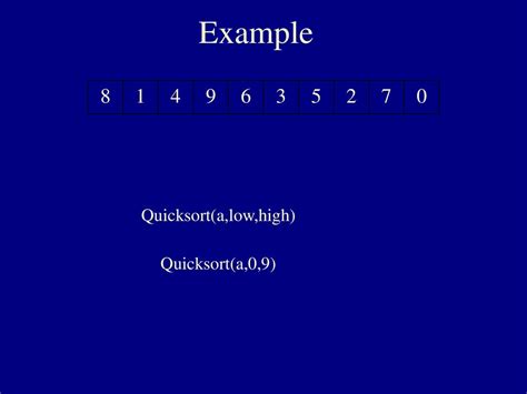 Quicksort The Basic Quicksort Algorithm Is Recursive Chosing The Pivot