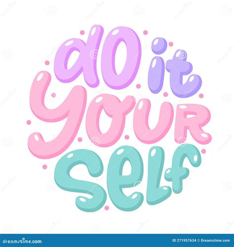 Do It Yourself Diy Lettering Abbreviation Logo Circle Stamp Rubber Seal Stamp On White