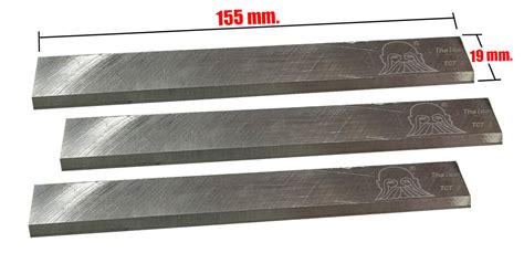 ใบเครื่องไสไม้ คาร์ไบด์ 6 155x19x3 Mm 1 ชุด 3 ใบ สินค้าหมด