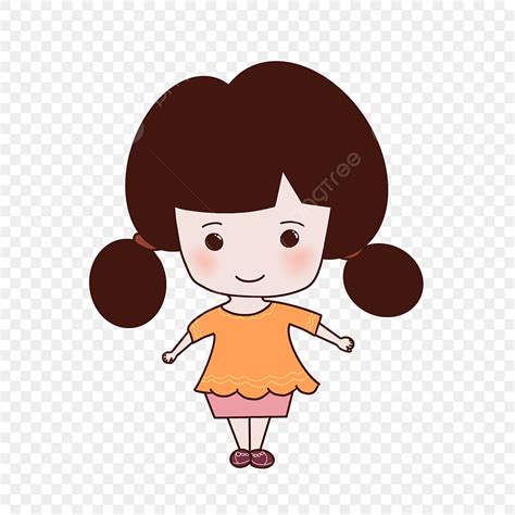 만화 일러스트 귀여운 여자 아이 소녀 그림 만화 Png 일러스트 및 Psd 이미지 무료 다운로드 Pngtree