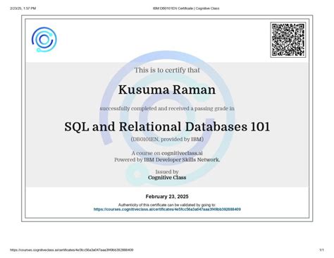 Sql Databases Dataanalytics Ibm Cognitiveclass Jobseekers