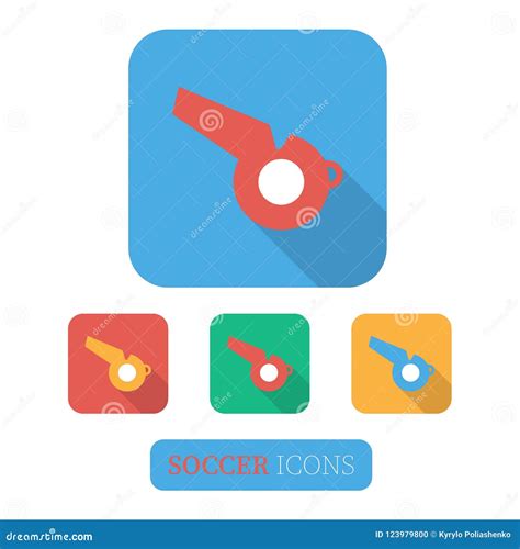 Whistle Icon Set Stock Vector Illustration Of Enforcement 123979800
