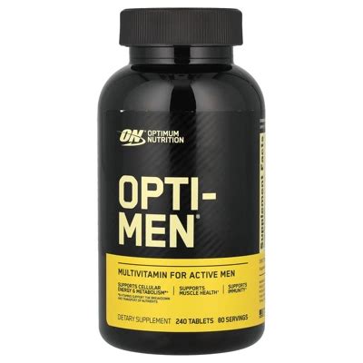 Optimum Nutrition Opti-Men®, Multivitamin For Active Men, 240 Tablets ...