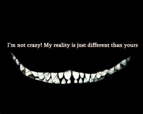 Im Not Crazy My Reality Is Just Different From Yours Alice In