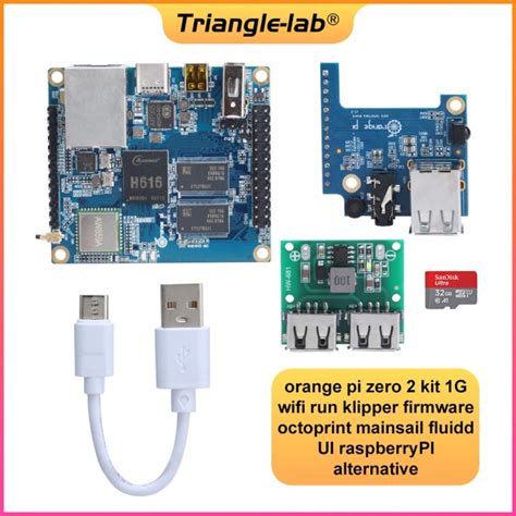 Trianglelab Orange Pi Zero Kit G Wifi Run Klipper Firmware Octoprint Mainsail Fluidd UI