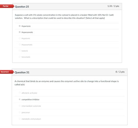 Solved Partial Question Pts Select All Of The Chegg