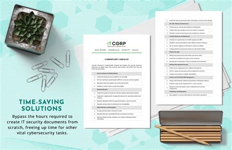 Cybersecurity Checklist Template In Word PDF Google Docs Download Template Net