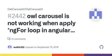 Owl Carousel Is Not Working When Apply Ngfor Loop In Angular While Its
