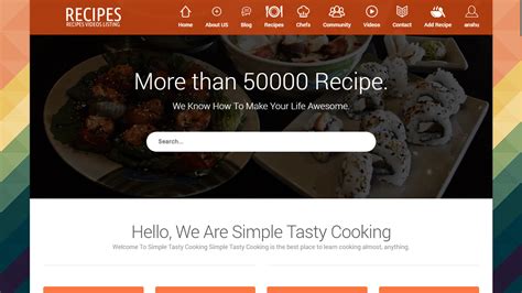 Recipe Script Php