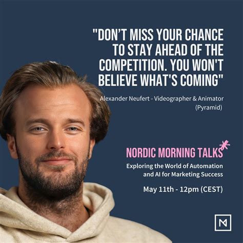 Tomas Wihlborg On Linkedin Join In For Another Exiting And Complimentary Nm Talks This Time