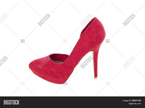 Sexy Red Shoe On White Image Photo Free Trial Bigstock