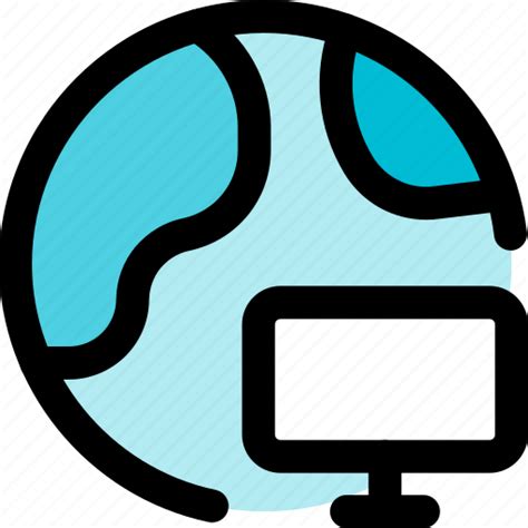 Globe Computer Desktop Icon Download On Iconfinder
