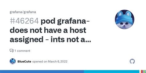 pod grafana does not have a host assigned ints not a bug i just ask for help please · issue