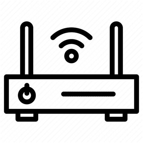 Router Network Antenna Wireless Signal Connection Internet Icon Download On Iconfinder