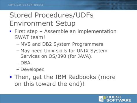ppt db2 stored procedures and udfs a primer quest software