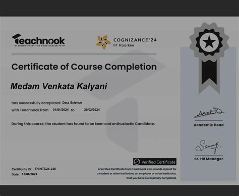 kalyani medam on linkedin i have successfully completed python with data science internship in…