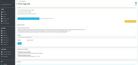 Unable To Check Files For The Installed Version Of Prestashop 1 Click