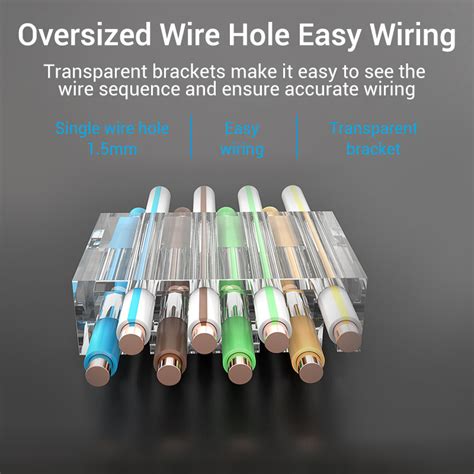 Vention Cat7 Rj45 Connector Cat7 6 5e Stp 8p8c Modular Ethernet Cable Head Plug Gold Plated For