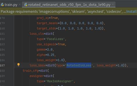 Why Rotatedretinanet Cant Use The Rotatediouloss · Issue 440 · Open Mmlab Mmrotate · Github