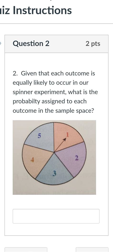 Solved 2 Given That Each Outcome Is Equally Likely To Occur