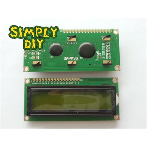 Pcs Module LCD LCD A LCD A Green Blue V With Backlight Shopee Malaysia