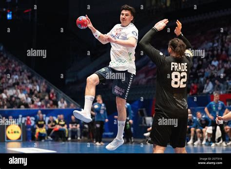 Oslo Norway 19th Jan 2025 Simen Lyse 43 Of Norway Seen During The 2025 Ihf Mens Handball