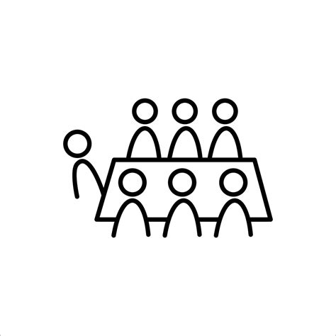 Meeting Icon Vector Illustration Business Team Presentation Sign And Symbol 11357511 Vector