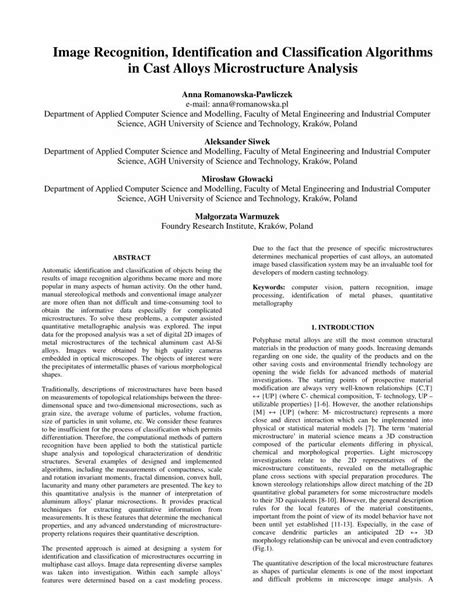 Pdf Image Recognition Identification And Classification Automatic Identification And